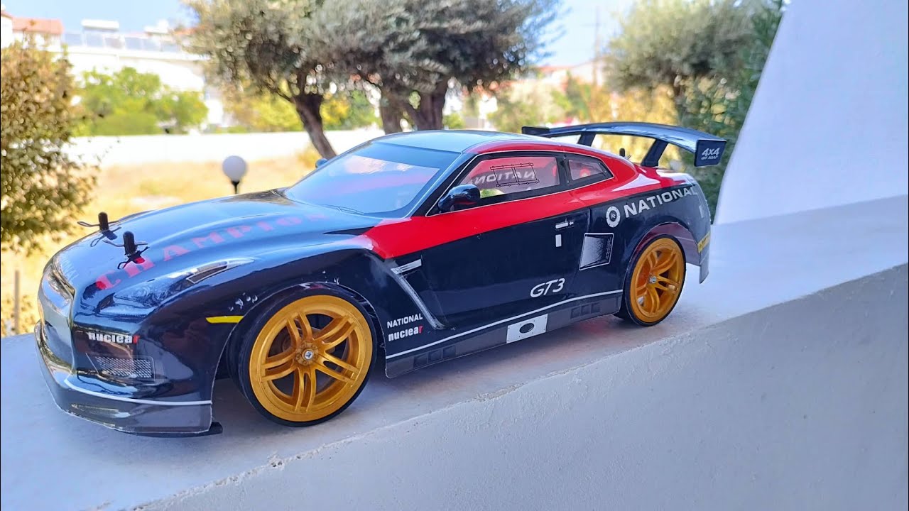 50$ Drift RC Car - 1/10 4WD Nissan R35 GTR CSOC RC - YouTube