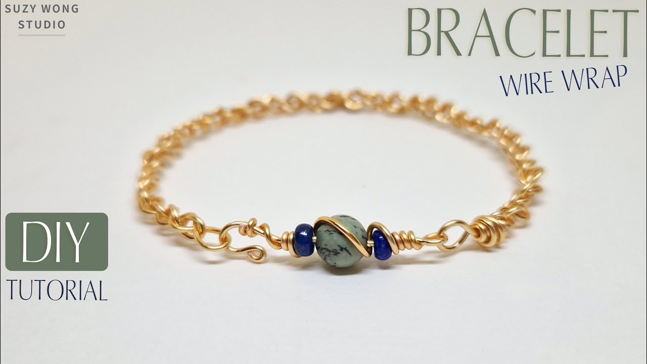 Braided Wire Wrap Bracelet Tutorial| Easy Bracelet| DIY Bangle| DIY ...