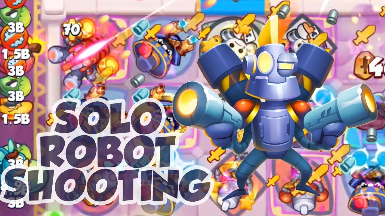 Solo ROBOT Shoot x2 Monsters - eCOOP - RUSH ROYALE - YouTube