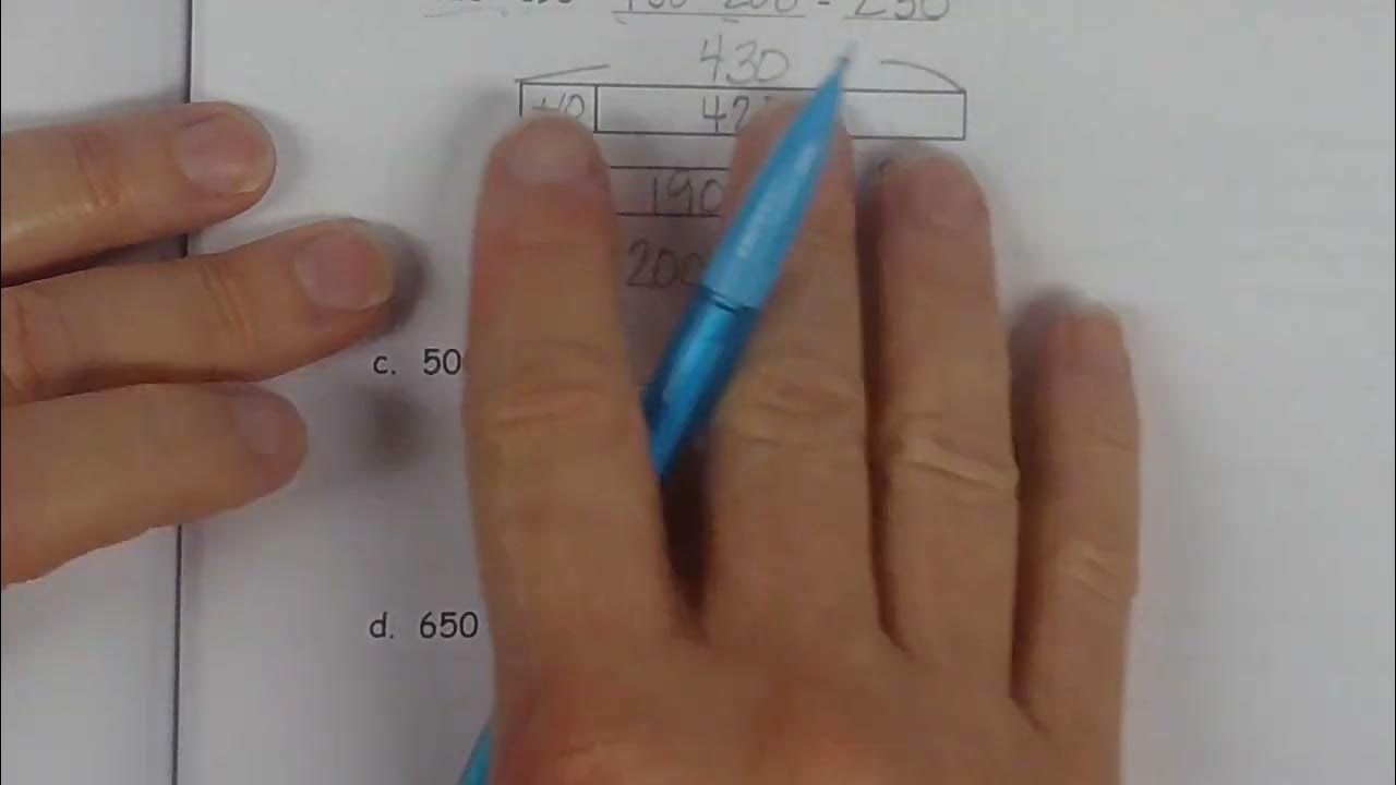 Math Module 5, Lesson 6, homework - YouTube