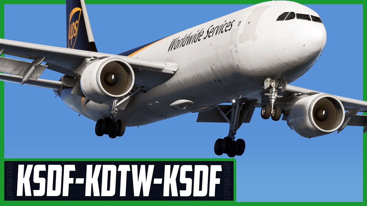 MSFS2024 | Real World UPS OPS | Louisville - Detroit (Round-Trip ...