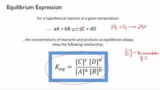 Equilibrium Expression