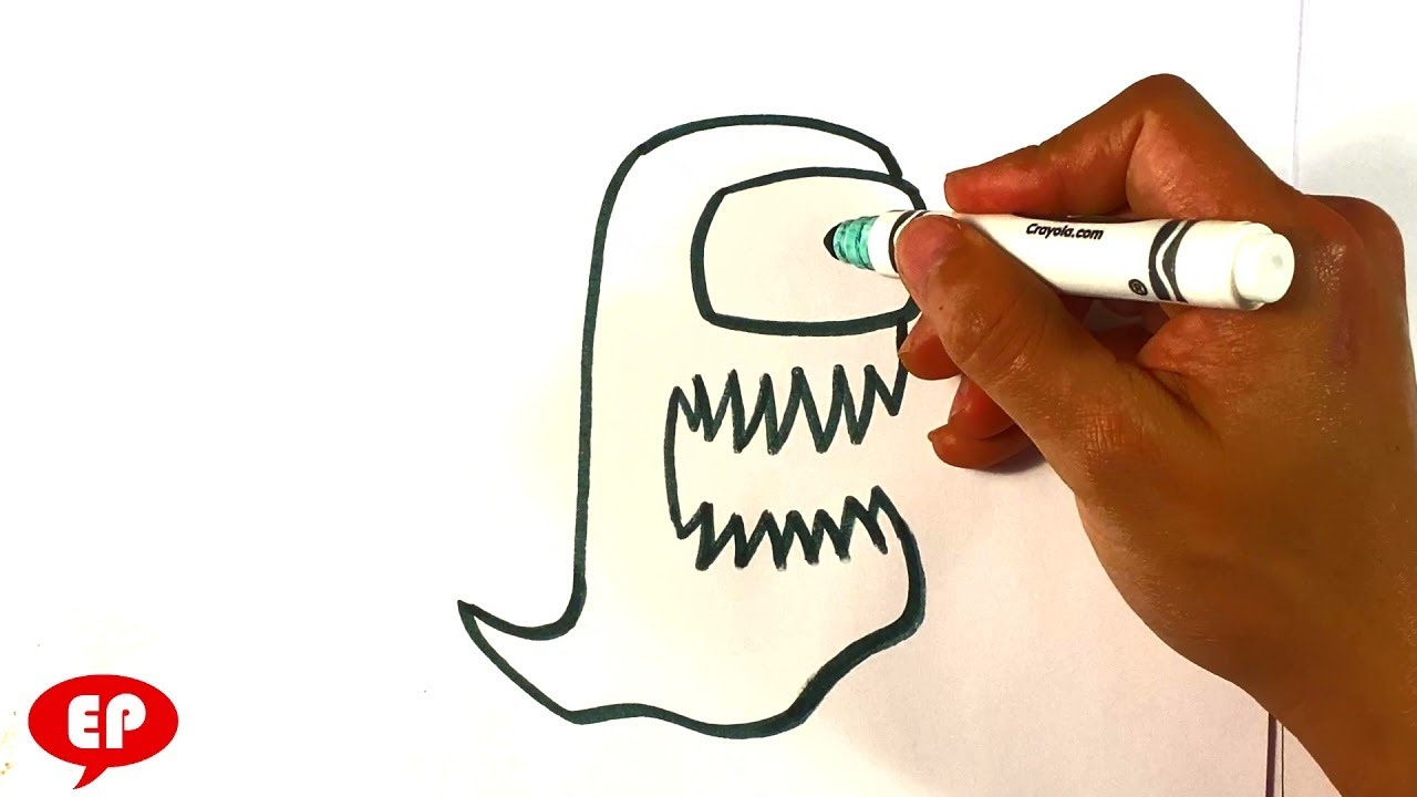 How To Draw Among Us Ghost Imposter Youtube