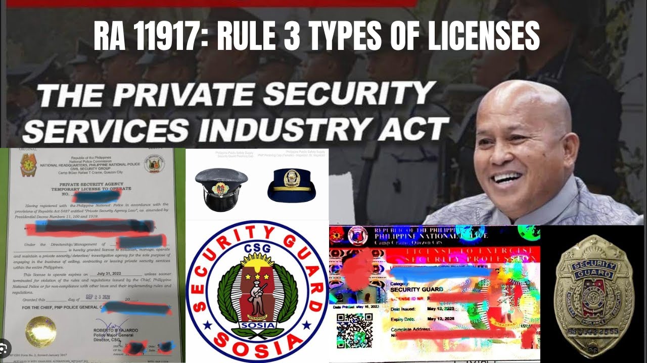 RA 11917: RULE 3 TYPES OF LICENSES - YouTube