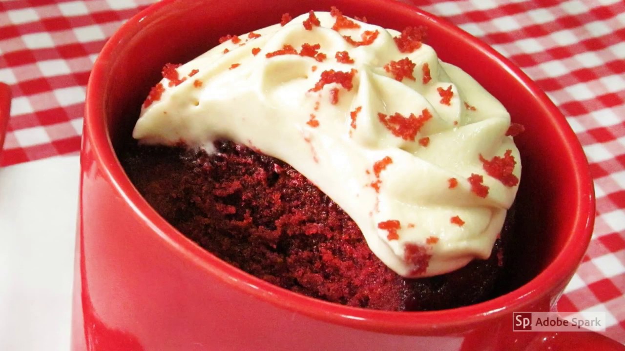 Must Watch.....Easiest Recipe Of Red Velvet Mug Cake!!! - YouTube