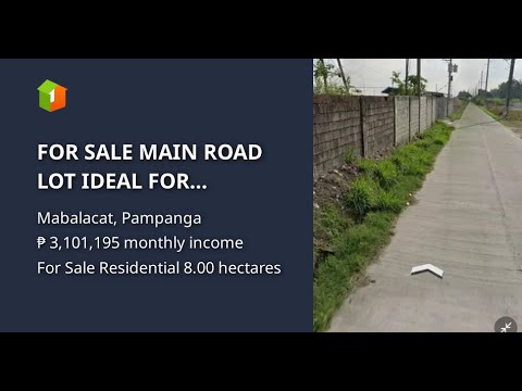 FOR SALE MAIN ROAD LOT IDEAL FOR RESIDENTIAL, WAREHOUSE AND FACTORY IN ...