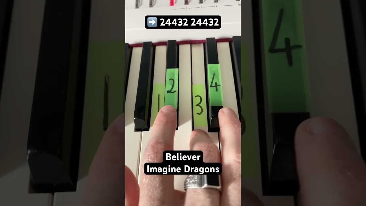How to play Believer by Imagine Dragons on piano Chords - Chordify