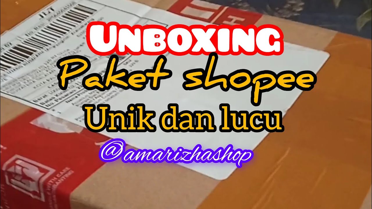 Unboxing Paket Shopee Yang Unik dan lucu || Aquarium Mini Fullset - YouTube