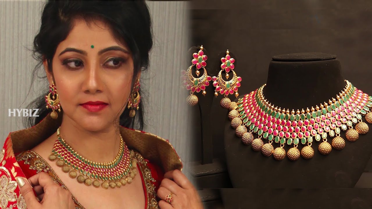 Chakri Uncut Jewellery with Emerald Era Necklace Set | Malabar Gold ...