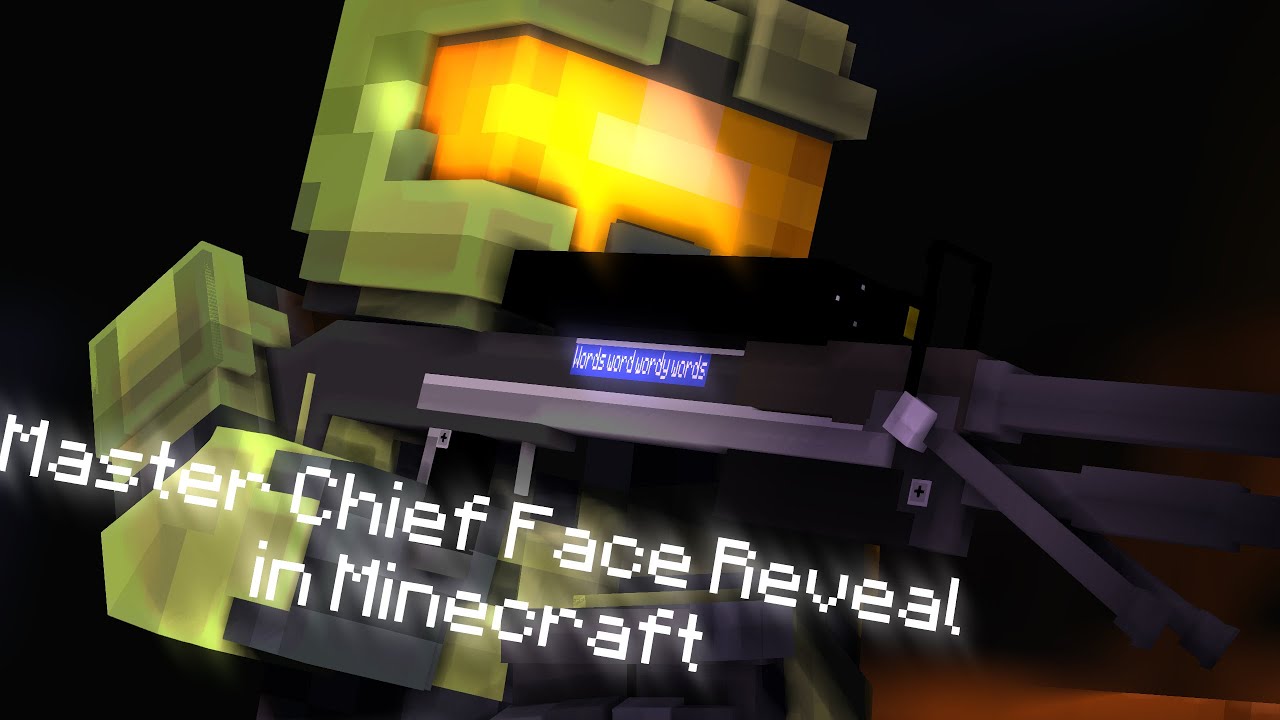 Halo Series Master Chief Face Reveal in Minecraft - YouTube