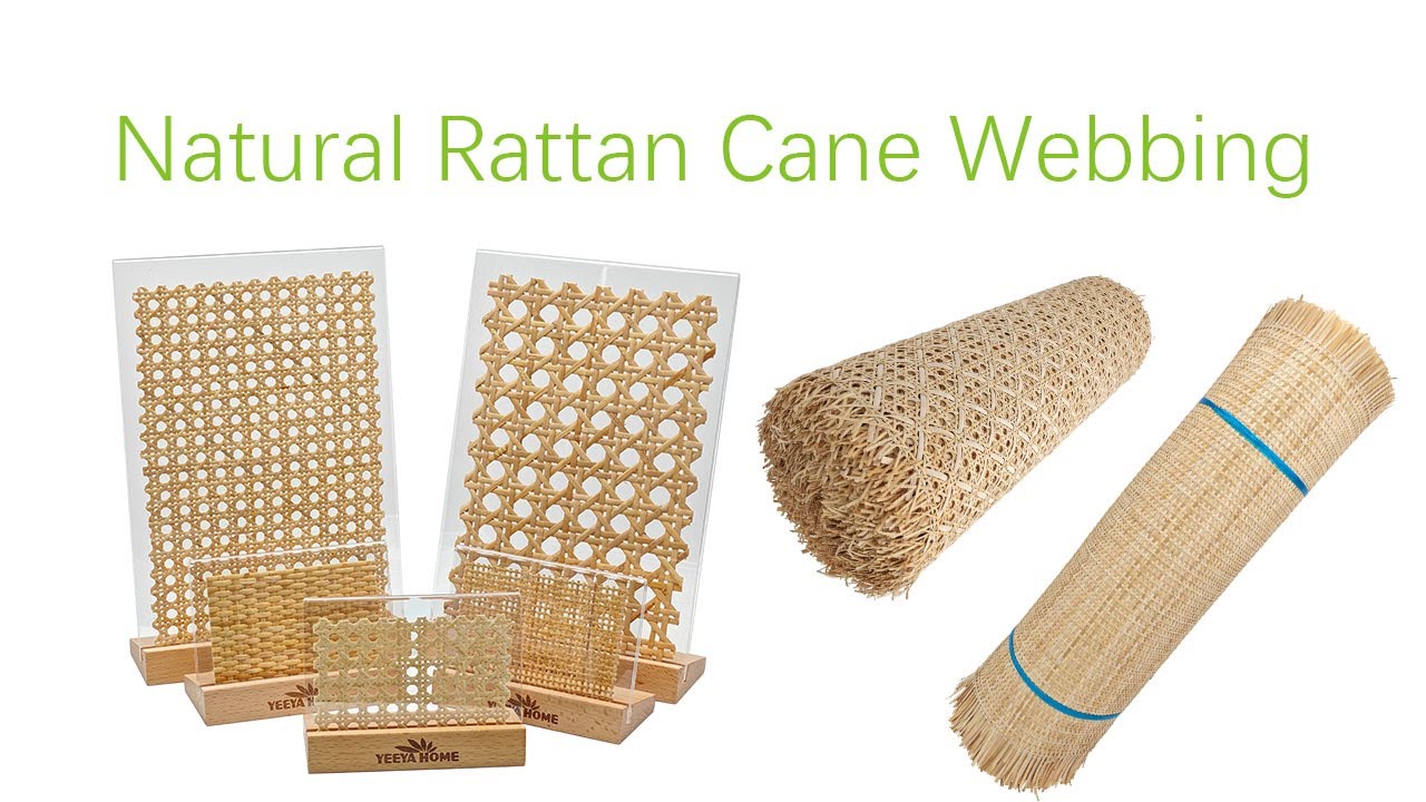 High-quality Natural Rattan Cane Webbing Products Display | YEEYAHOME ...