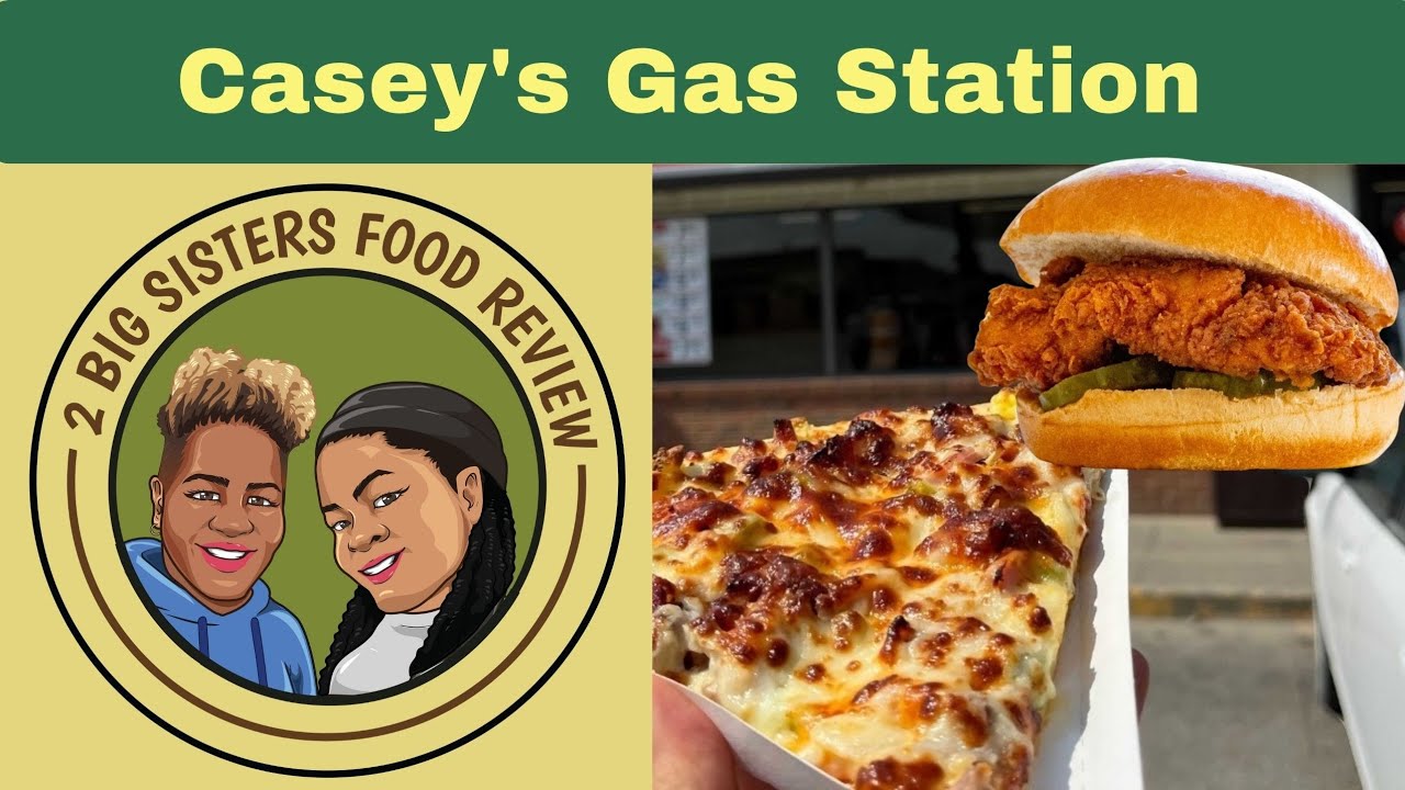 Casey's Gas Station Pizza and Chicken Food Review - YouTube