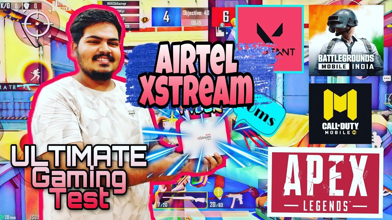 Airtel Xstream Fiber Gaming Test (ping test) full review and gameplay ...