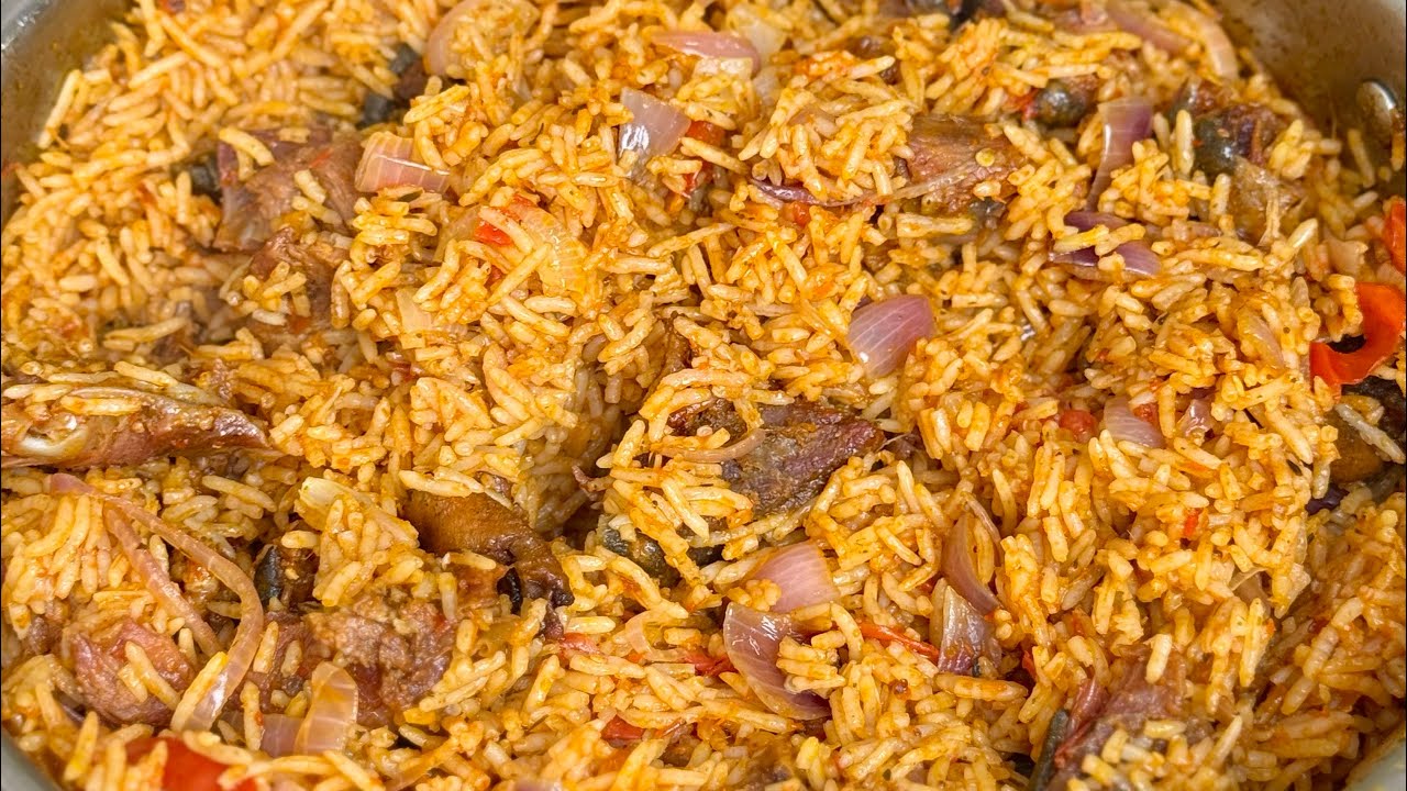 HOW TO MAKE ASUN JOLLOF RICE+ Tips on how to clean a burnt jollof pot ...