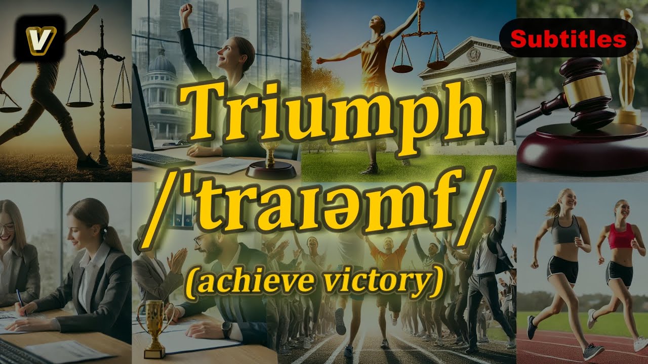 [v] Triumph meaning (achieve victory) with 5 examples - YouTube