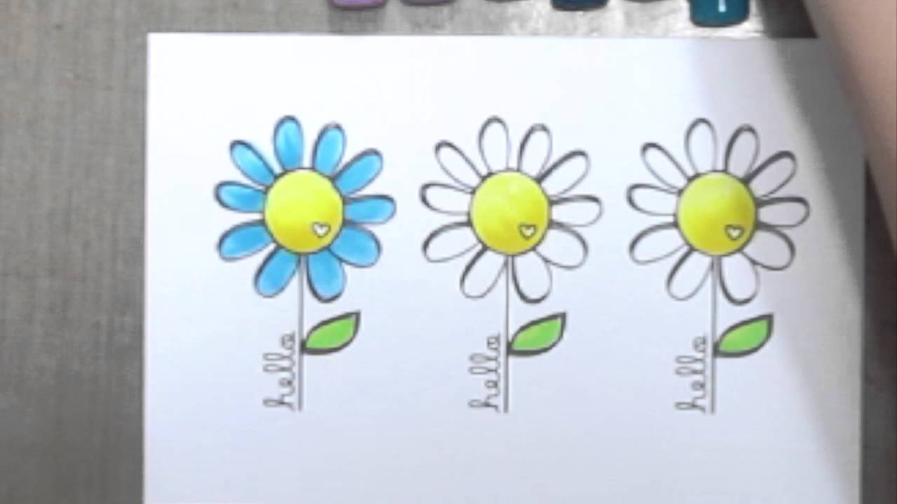 Unity Stamp Quick Tip Copic Flowers Youtube