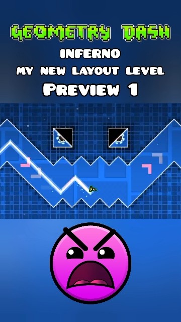 Inferno my new layout level Preview 1| Geometry Dash #geometrydash #gd ...