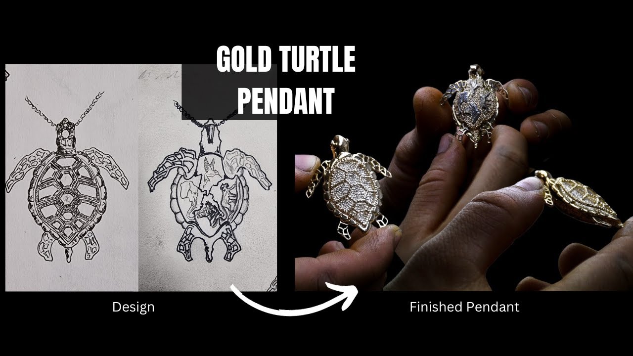 How its made: Gold Turtle Pendant - YouTube