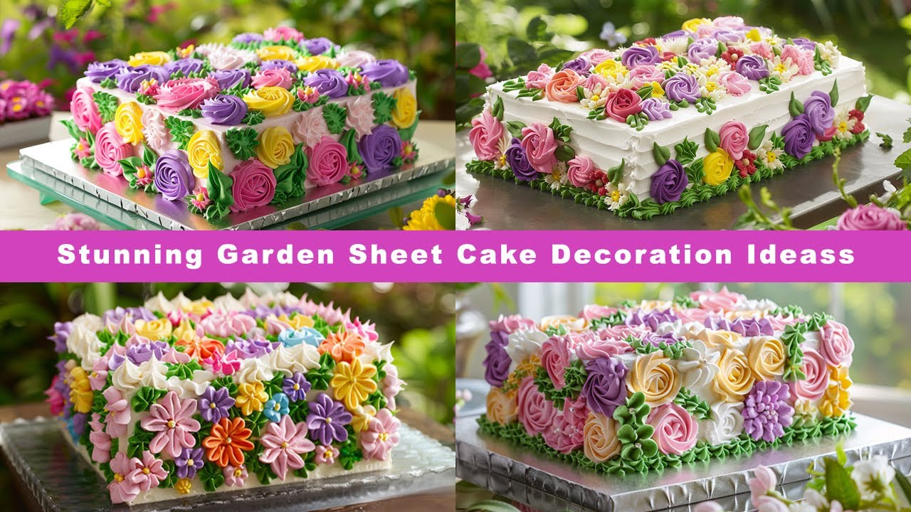 Stunning Floral & Vintage Sheet Cake Ideas | Unique and Beautiful Cake ...