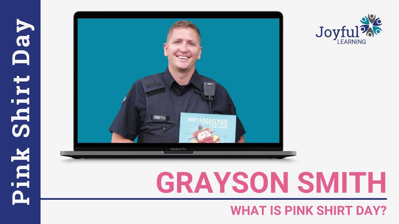 PINK SHIRT DAY | Author Visit - Grayson Smith | What is Pink Shirt Day? - YouTube