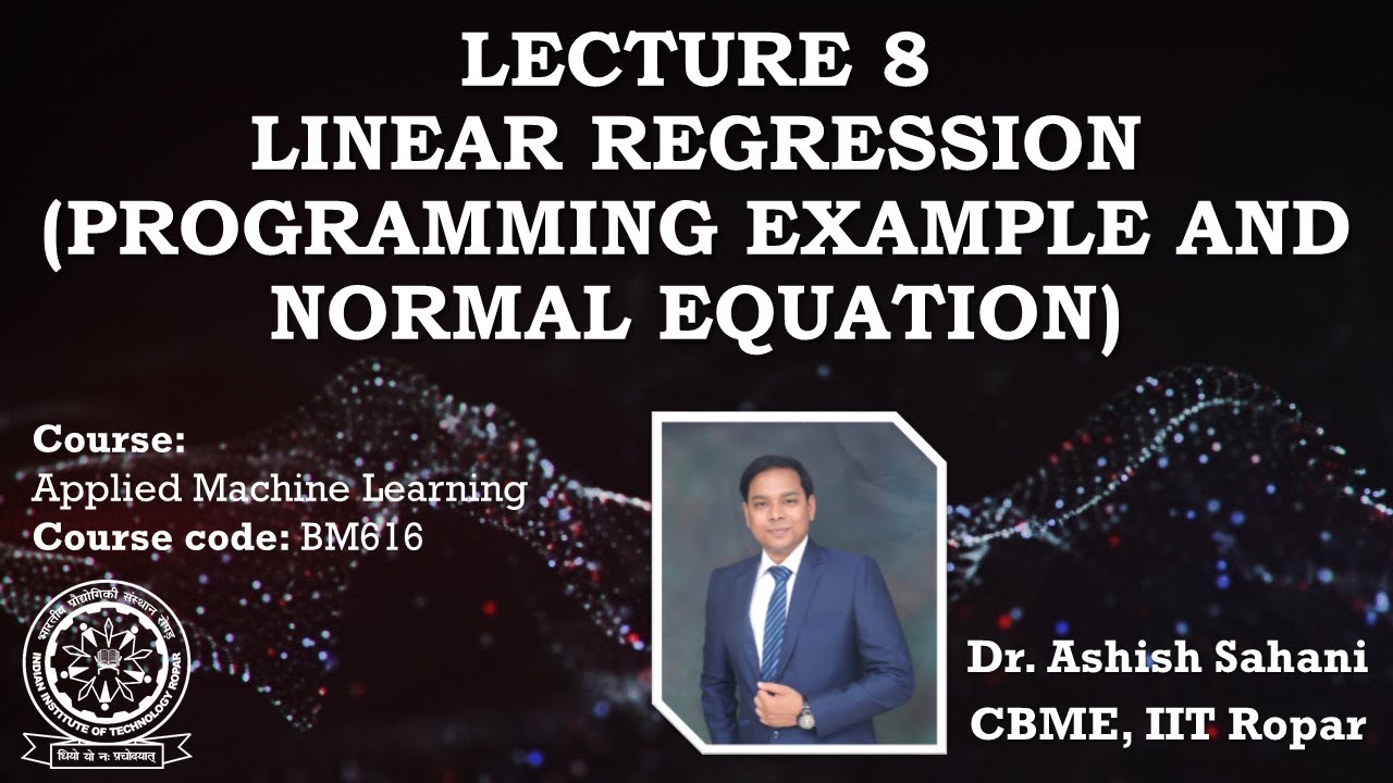 Lecture 8 Linear Regression Programming Example And Normal Equation