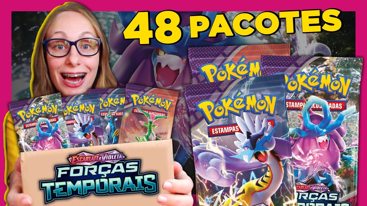 UNBOXING Case QUAD PACKS 🌩️ Forças Temporais | Pokémon TCG - YouTube