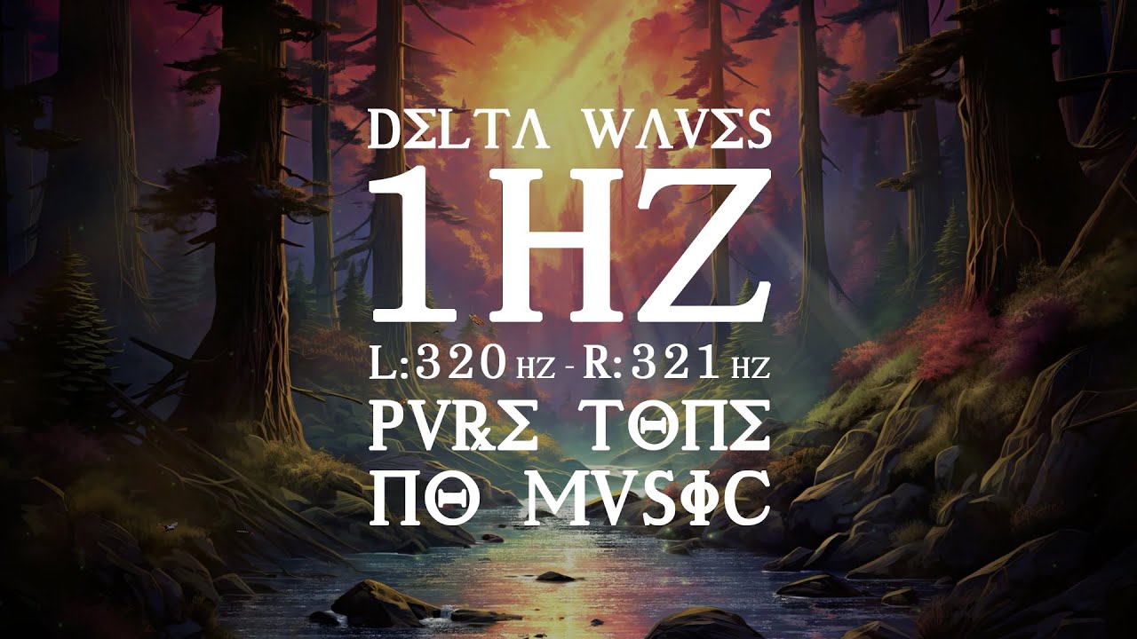 1 Hz Binaural Beats | Delta Waves | Pure Tone | L 320 Hz - R 321 Hz ...