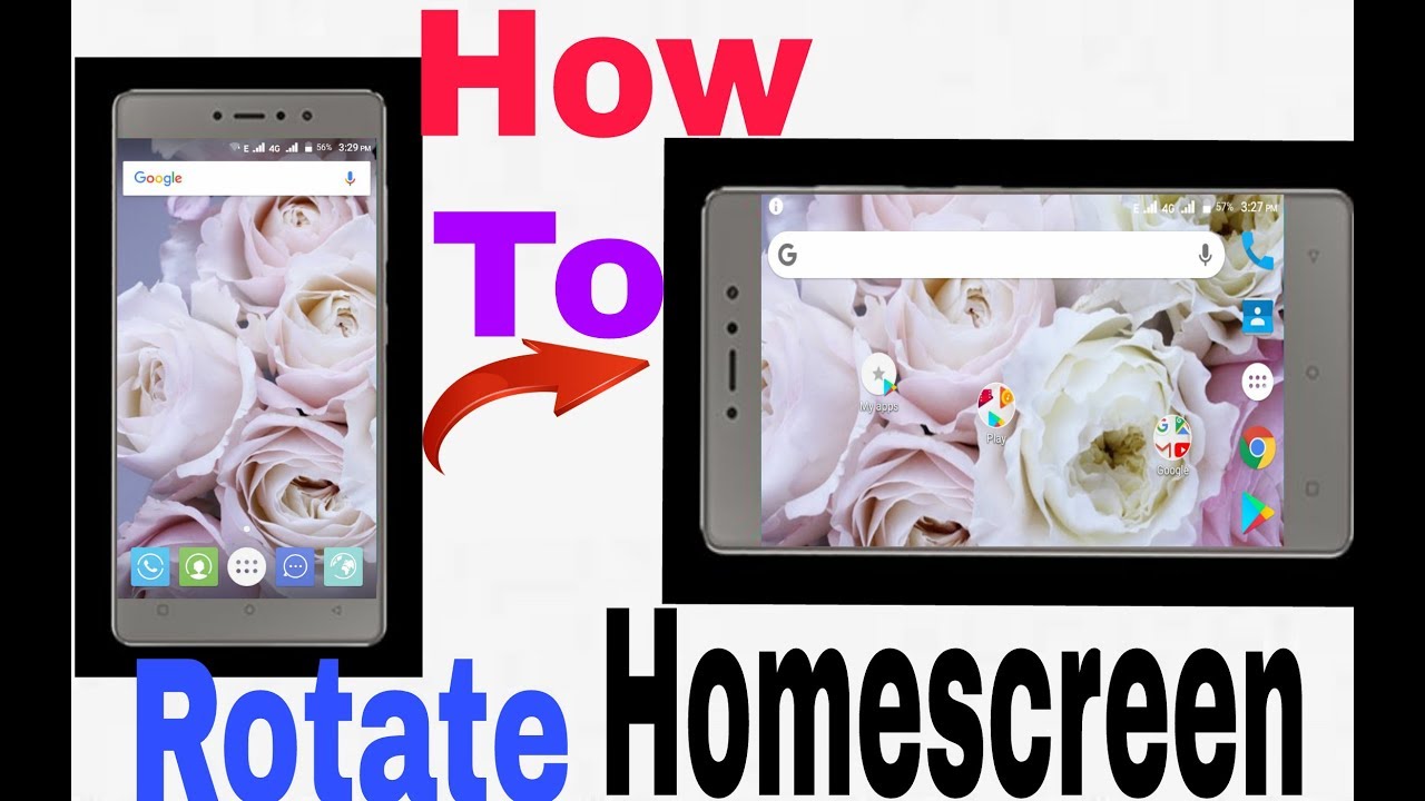 How to rotate our homescreen - YouTube