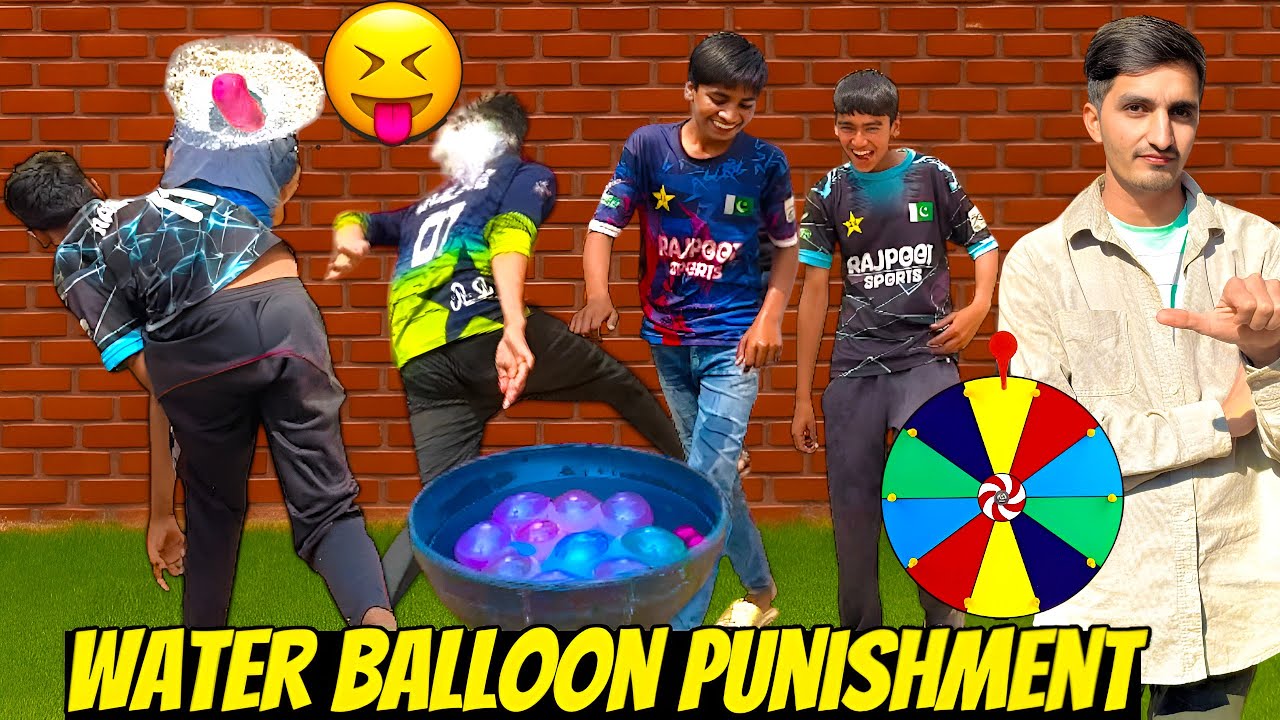 Who Will It Hit? 🎡💧 Crazy 🤪 Water Balloon Punishment Game! | Zaibi Bhai ...