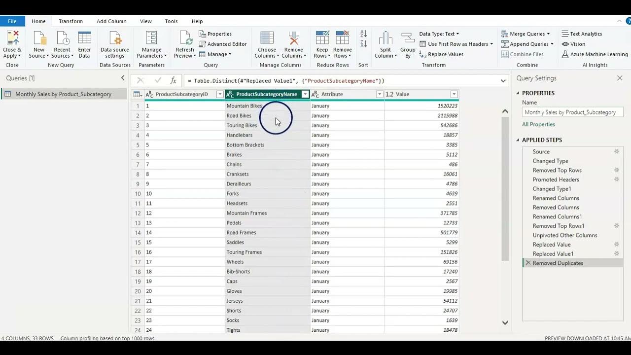 Clean & Transform Data in Power Query Editor Part 2 - YouTube