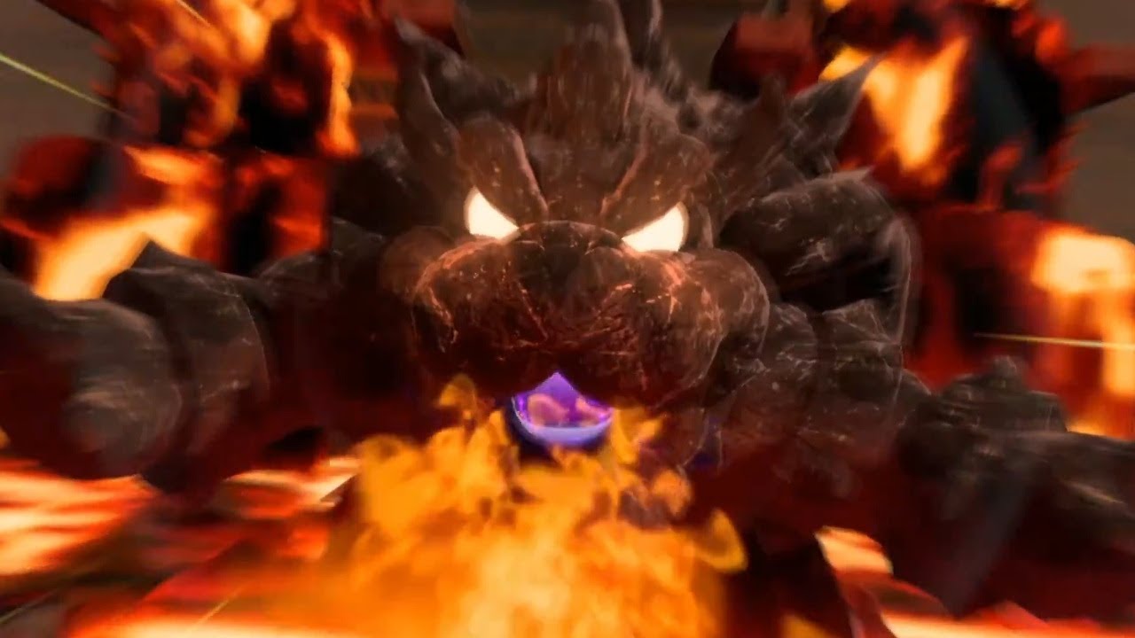 Mario Tennis Aces Bowser Statue Boss Battle - YouTube