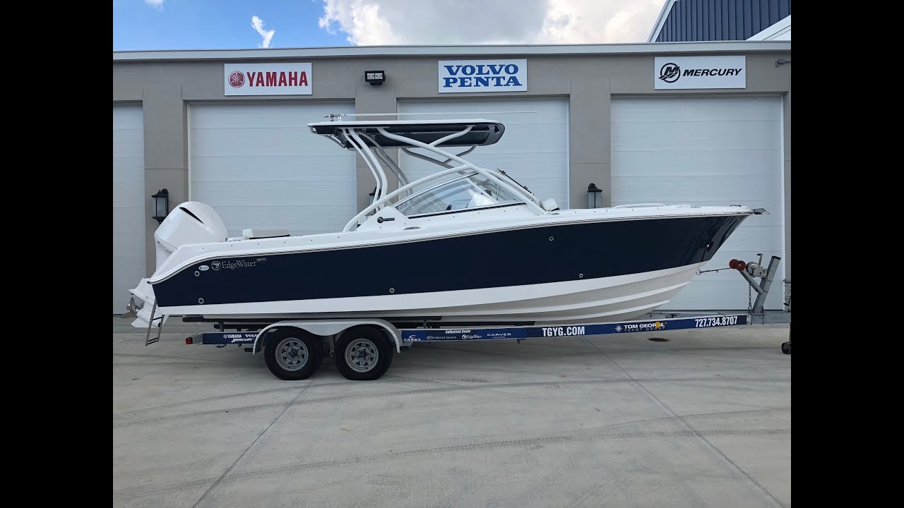 2019 EdgeWater 248CX Walkthrough by Tom George Yacht Group - YouTube
