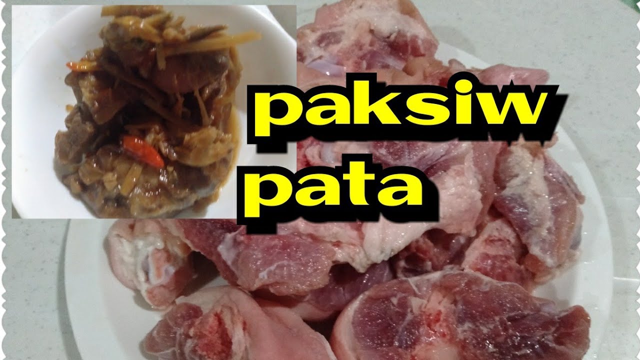 Paksiw na pata recipe - YouTube