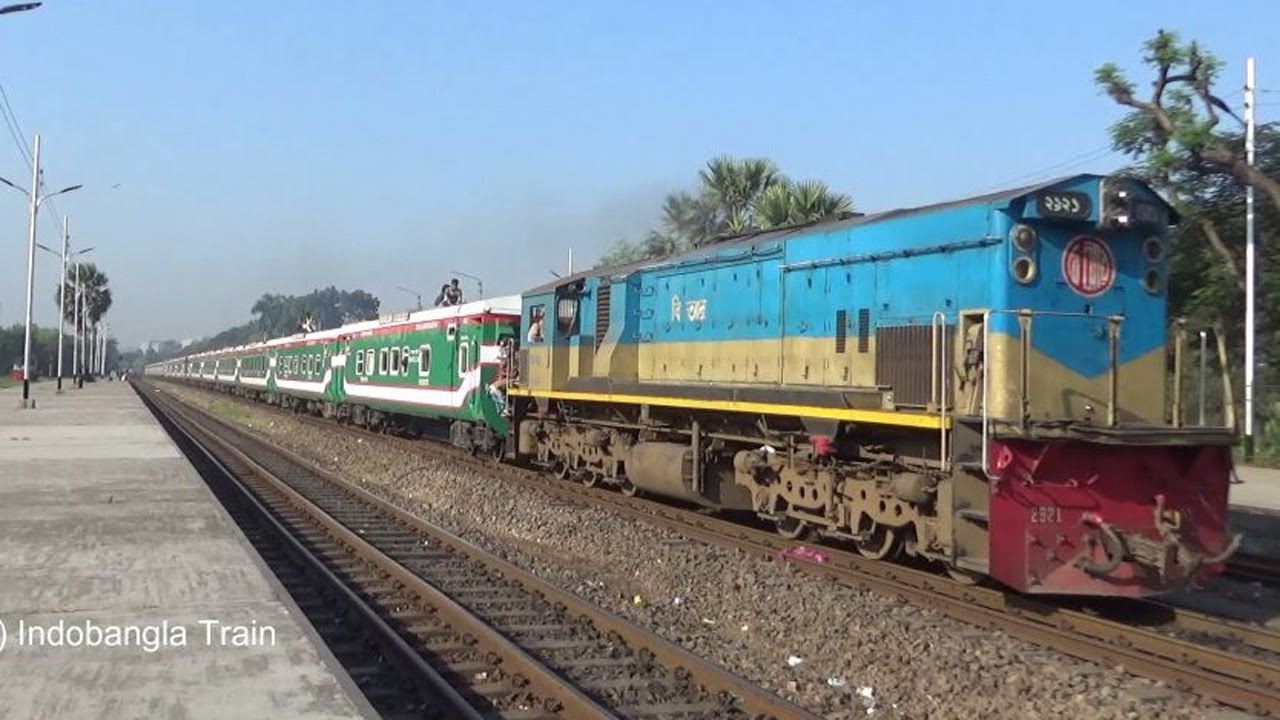 Mohanagar Provati Express Dhaka to Chittagong to Dhaka of Bangladesh ...