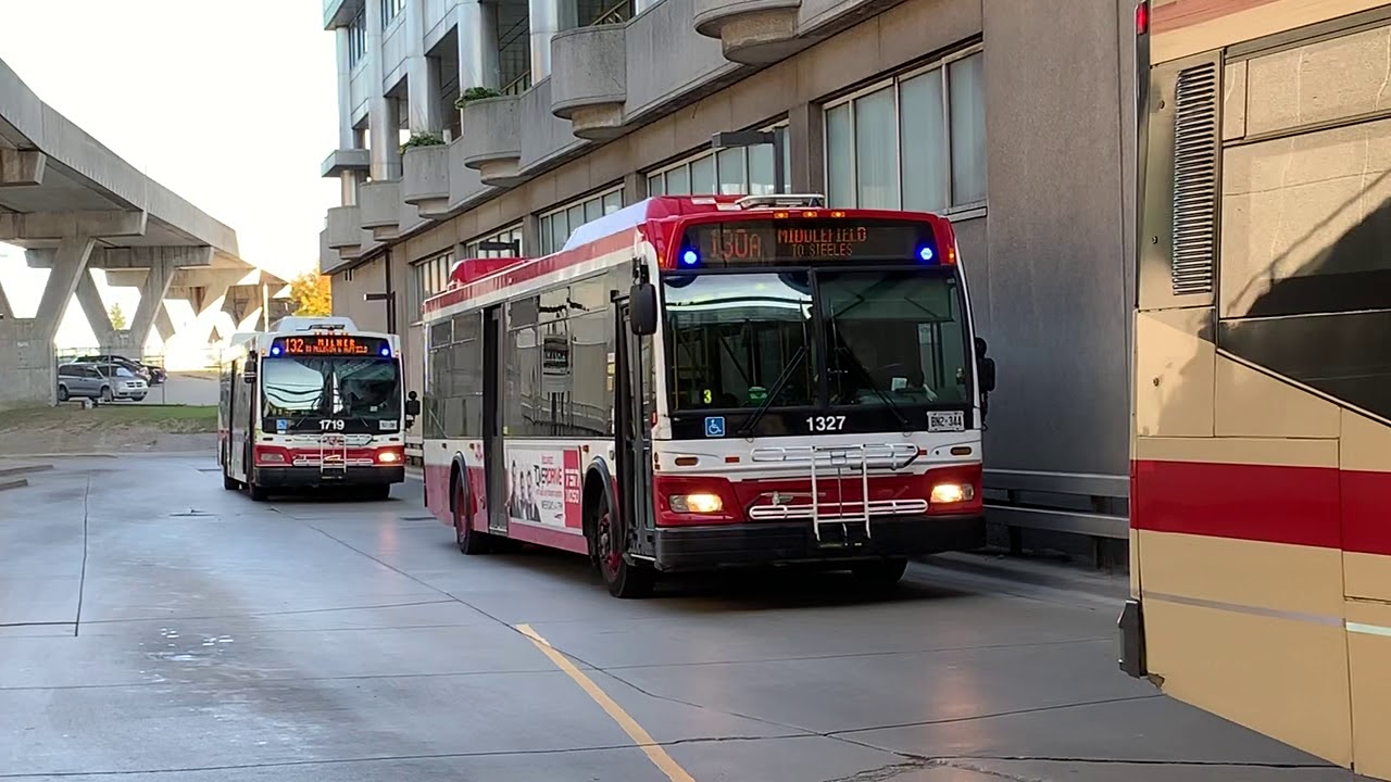 Retired TTC Busses 1533, 1650, and 1719 at Scarborough Town Centre (STC ...