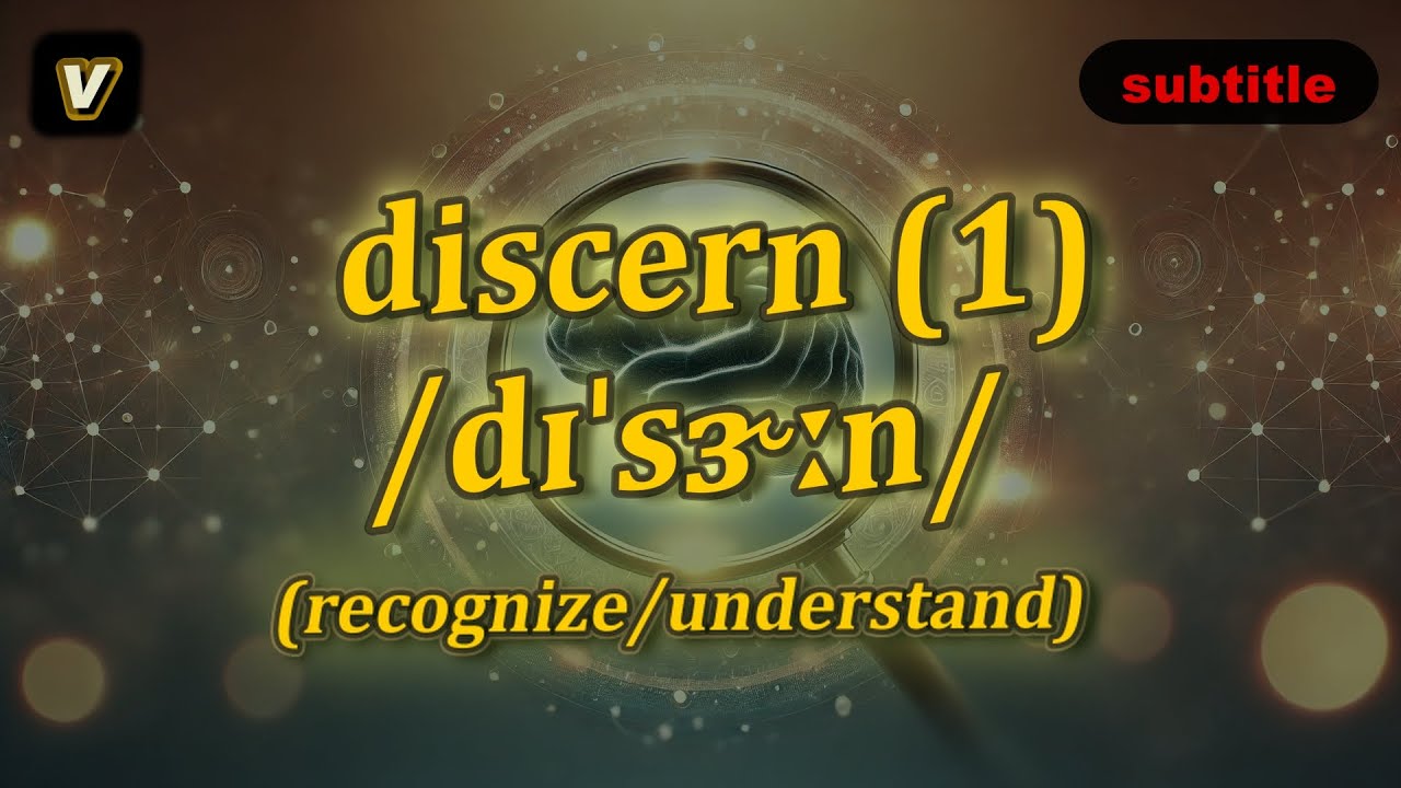 [v] Discern meaning (recognize/understand) with 5 examples - YouTube