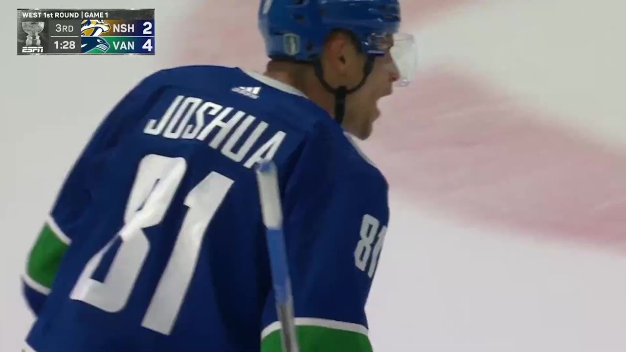 Vancouver Canucks vs Nashville Predators, game 1 highlights // NHL ...