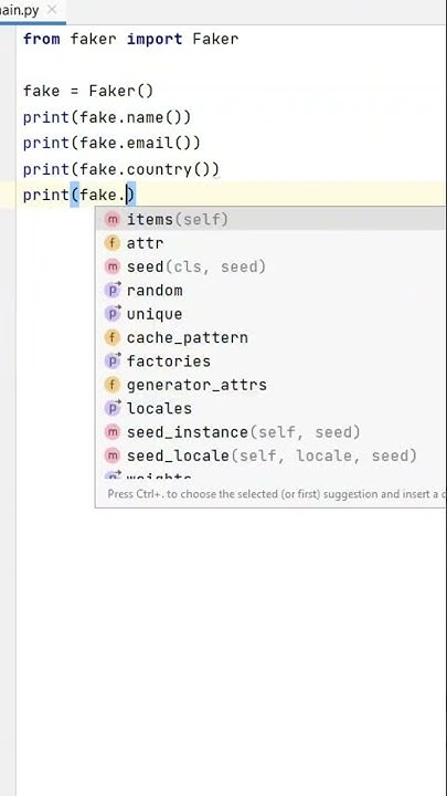 Fake Information Generator Using Python 👍😉 Codewithharry Css Python Programming Shorts 