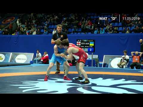 Qualif.  GR 60 kg NODARI OKROMTCHEDLISHVILI (GEO) - DMYTRO TSYMBALIUK (UKR)