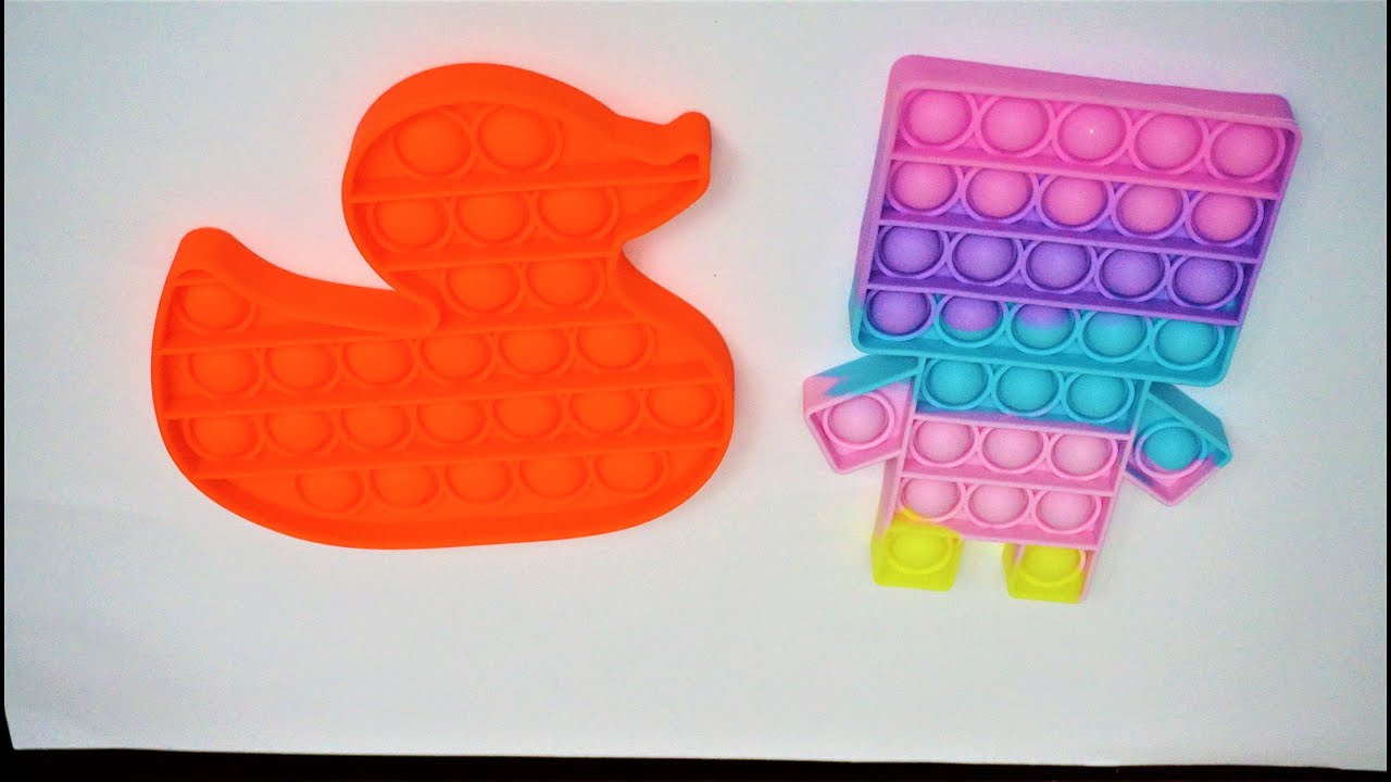 All Rainbow Pop it Compilation, Duck DIY pop it toys - YouTube
