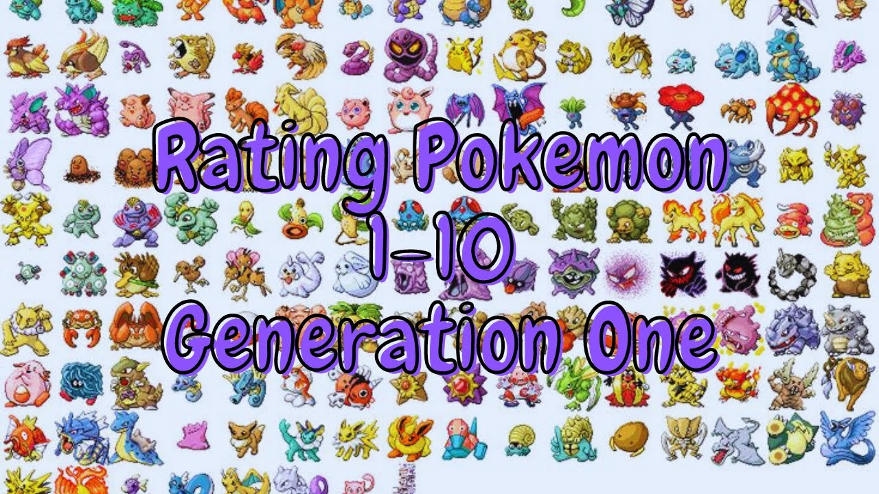 Rating All Gen One Pokemon! - YouTube