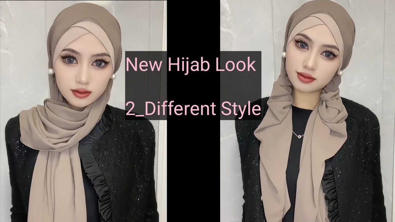 Beautiful Look This Way Hijab Style 😍 New Hijab Style 2024 - YouTube