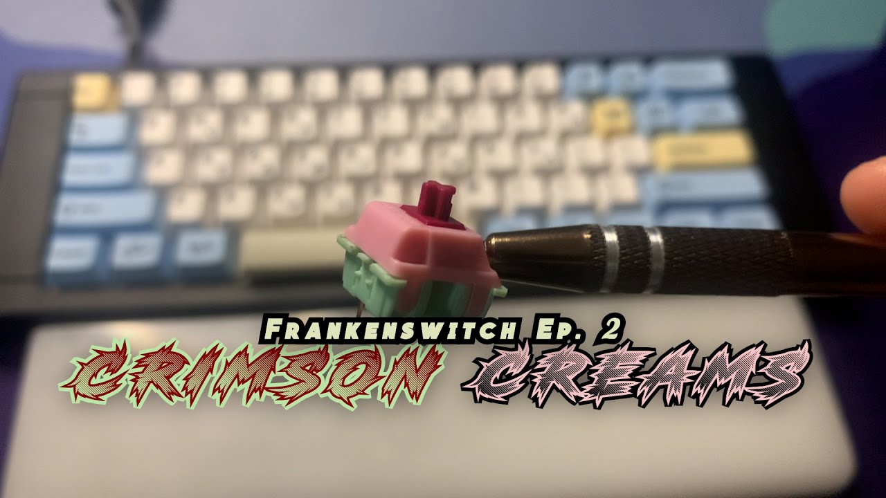 Crimson Cream Linear Switches | Frankenswitch Ep.2 - YouTube
