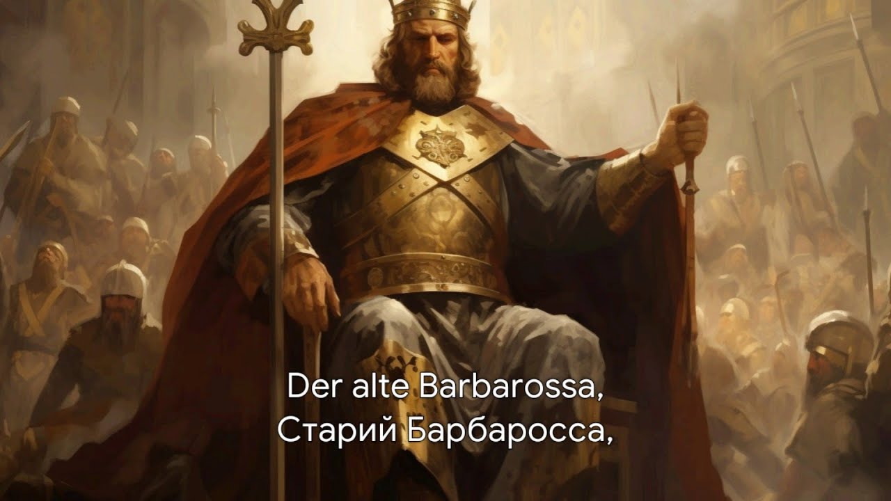 Німецька народна пісня – "Der alte Barbarossa" [Український переклад ...