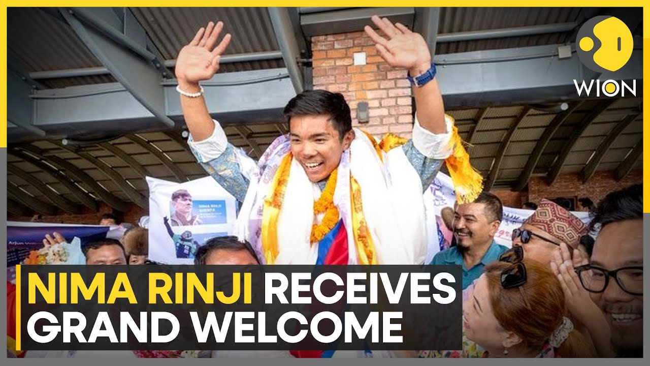 Teen Climber Nima Rinji Sherpa Receives A Hero's Welcome In Nepal ...