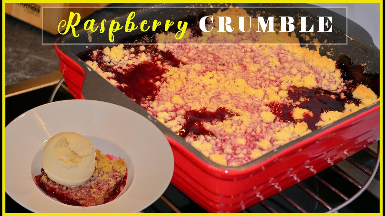 HOW TO MAKE RASPBERRY CRUMBLE | Raspberry Crumble Recipe | Super Marie ...