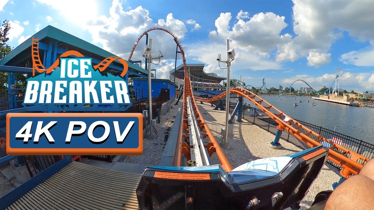 Ice Breaker (4K Front Seat POV)- SeaWorld Orlando, Orlando, FL - YouTube