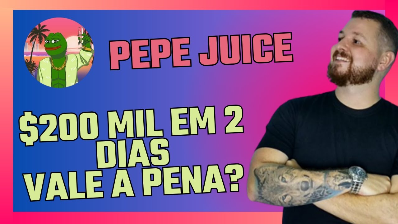 PEPE JUICE - BATE $200 MIL DÓLARES EM 2 DIAS - GRUPO SECRETO PARA QUEM ...