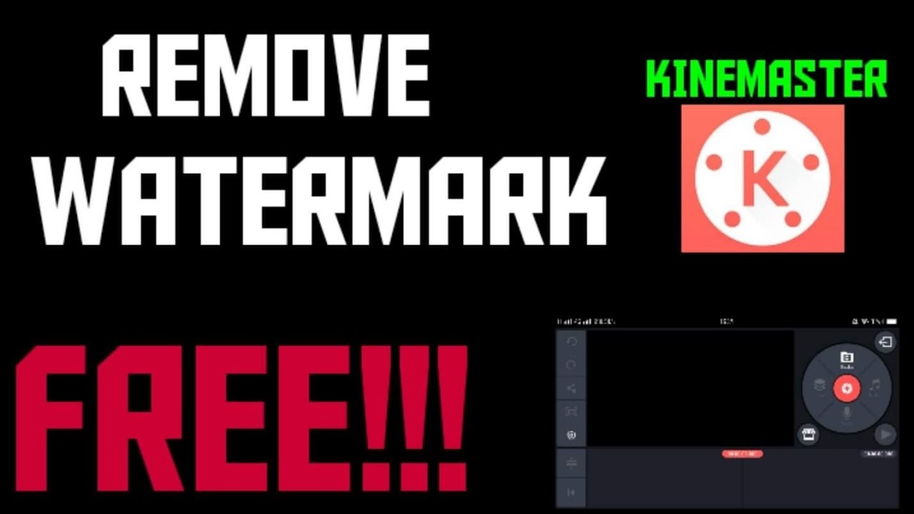 How to remove watermark in kinemaster || - YouTube