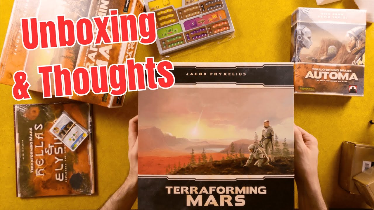 Terraforming Mars Big Box Expansion | Unboxing | plus Dual Layer Boards ...